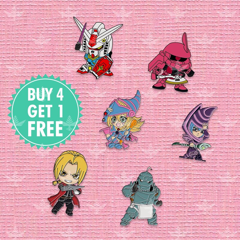 Anime Enamel Pins - Etsy