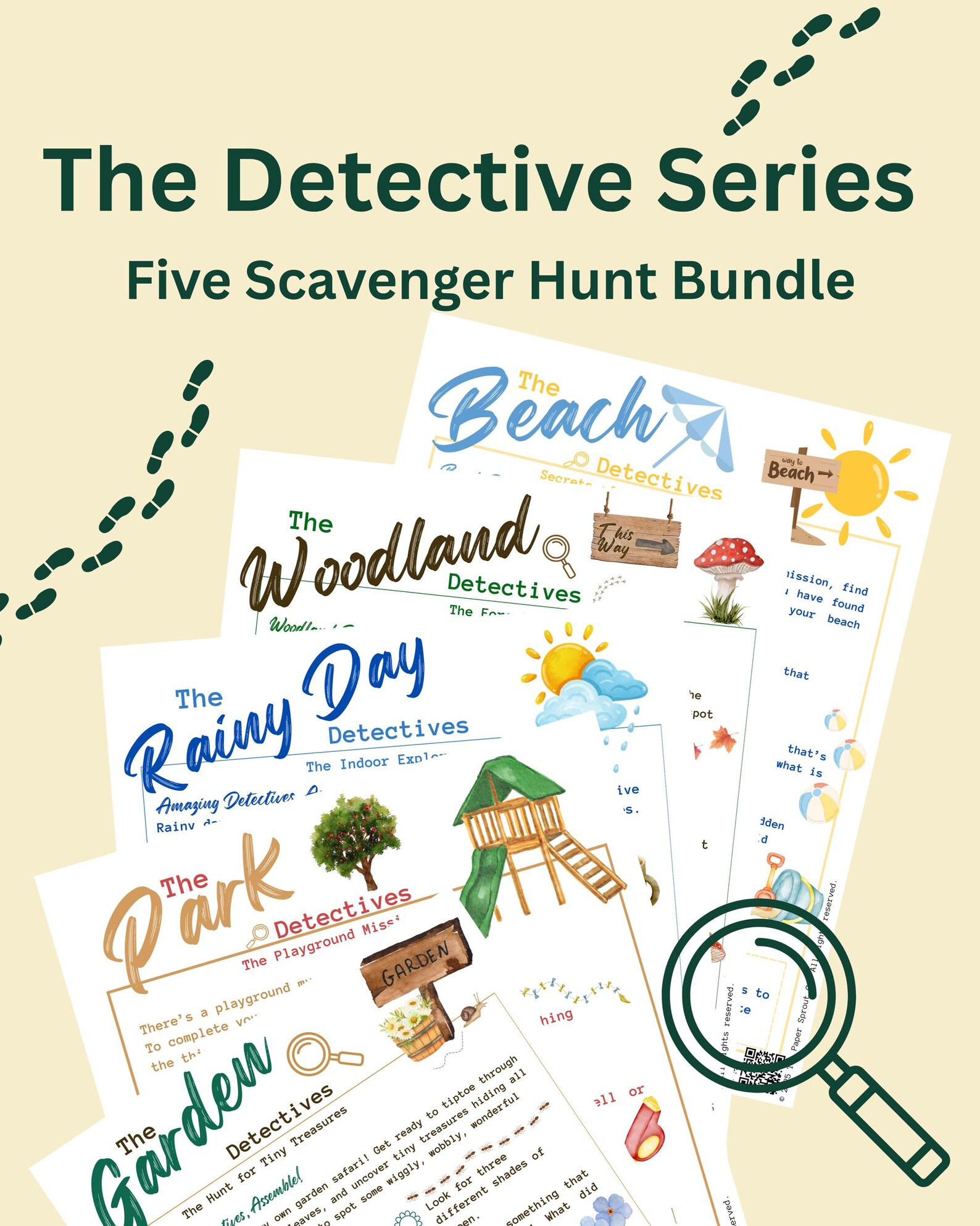 Detective Scavenger Hunt for Kids | Printable Mystery Game Activity ...