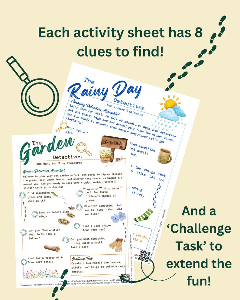 Detective Scavenger Hunt for Kids | Printable Mystery Game Activity ...