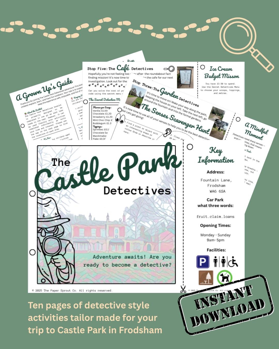 The Castle Park Detectives Activity Booklet | Local Family Fun ...