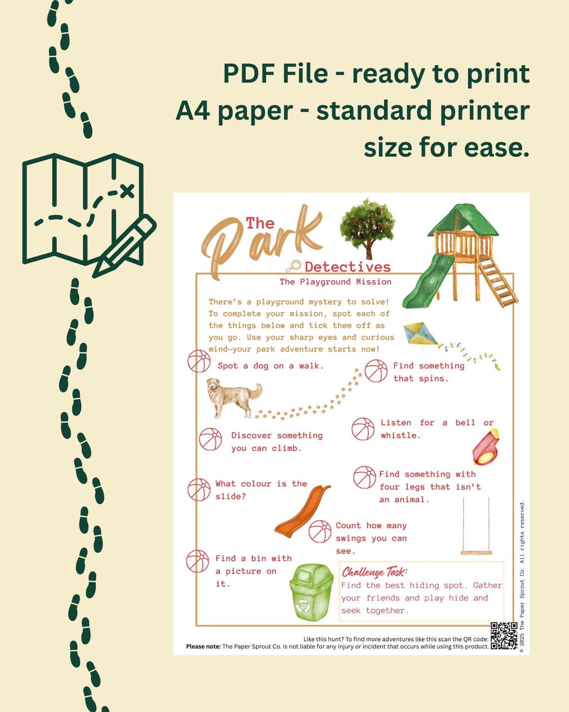 Detective Scavenger Hunt for Kids | Printable Mystery Game Activity ...