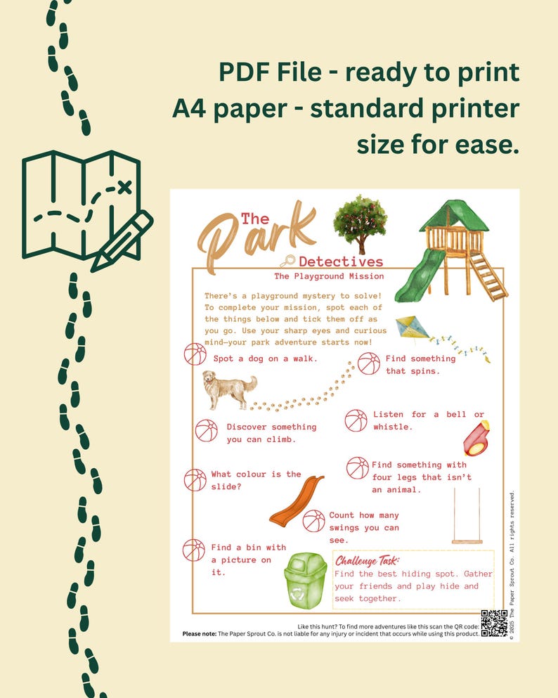 Detective Scavenger Hunt for Kids | Printable Mystery Game Activity ...