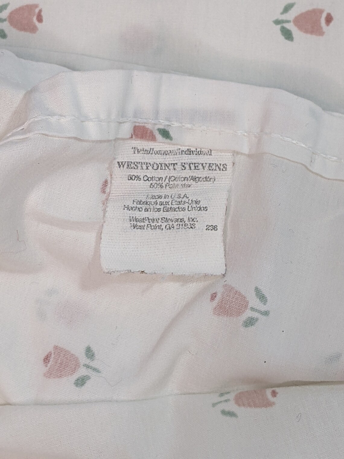 Vintage Westpoint Stevens Twin Floral Sheet | Etsy