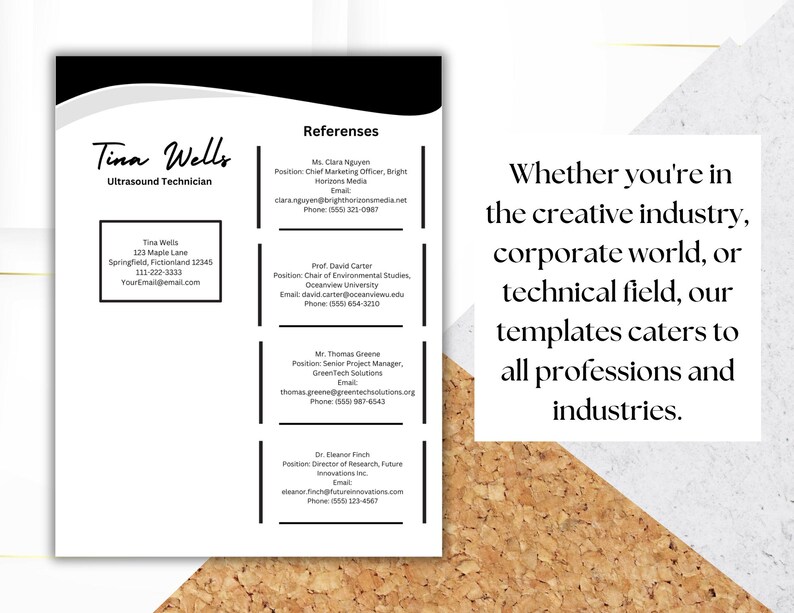 Customizable Resume Template With Cover Letter Option - Etsy