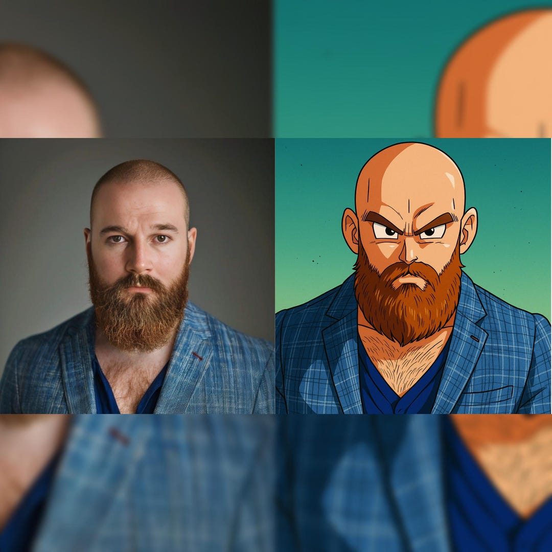 Dragonball Z Style Portrait | Digital Artwork - Etsy