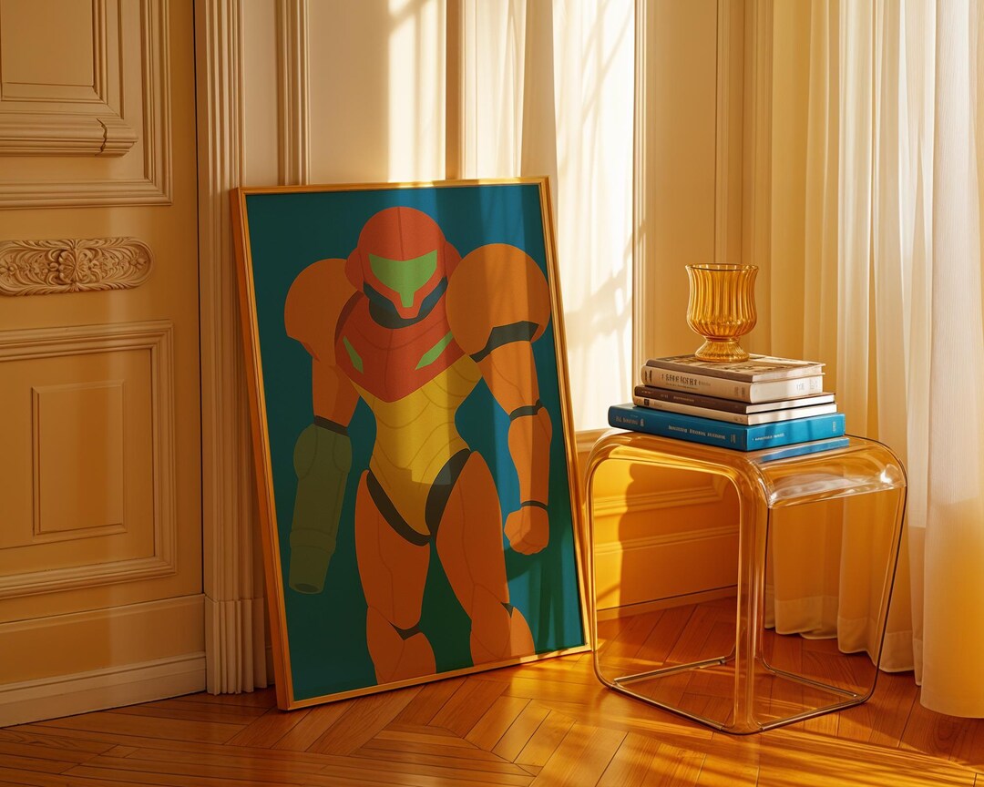 Samus Aran Poster | Metroid Wall Art | Video Game Art Print | Gamer ...