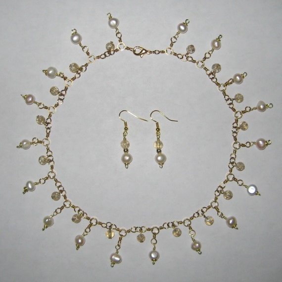 Items similar to Intricate Pearl and Swivel Mermaid Necklace and ...