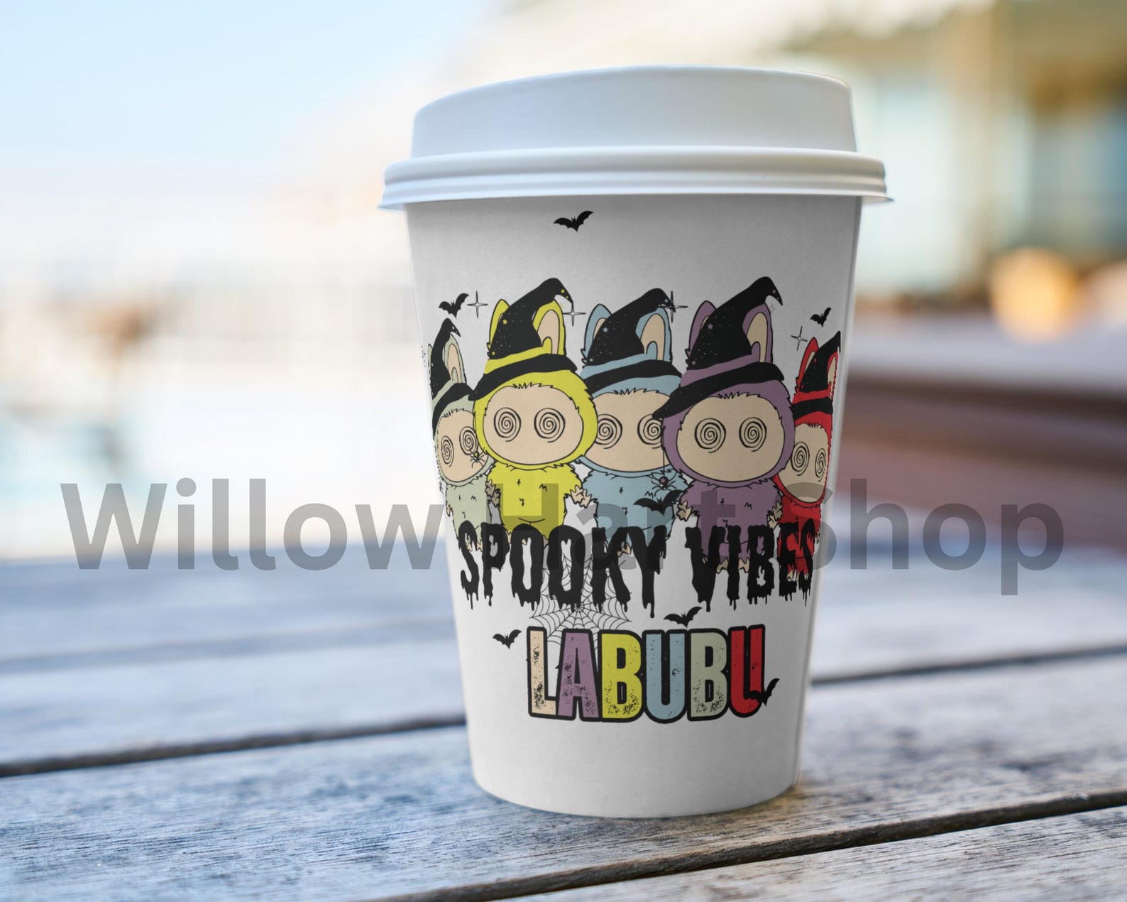 Spooky Vibes Labubu Png| Sublimation Design| Summerween Labubu| Instant ...