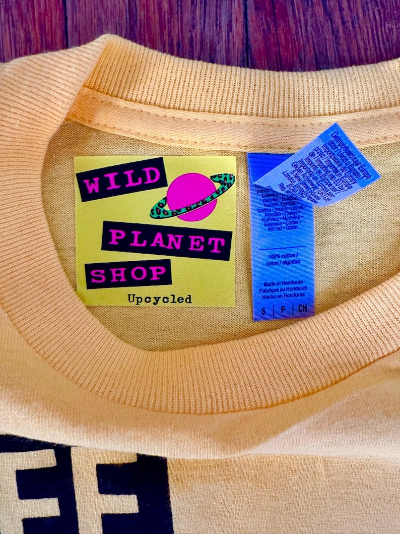 Pretty in Pink 80’s Movie Iona Annie Potts Yellow T Shirt Upcycled ...
