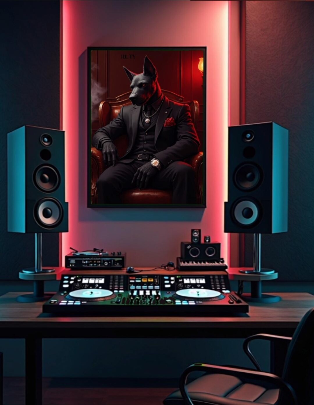 Cane Corso Poster – Mafia Boss Dog Art | Stylized 3D Wall Art | Bitcoin ...