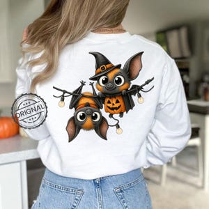 Funny Bat Clipart Bundle: Spooky Halloween PNG Graphics (digital ...