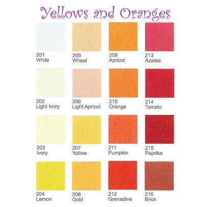 20 Plain Felt Sheets 20cm X 20cm per Sheet Pick Your Own Colors a20x20 ...