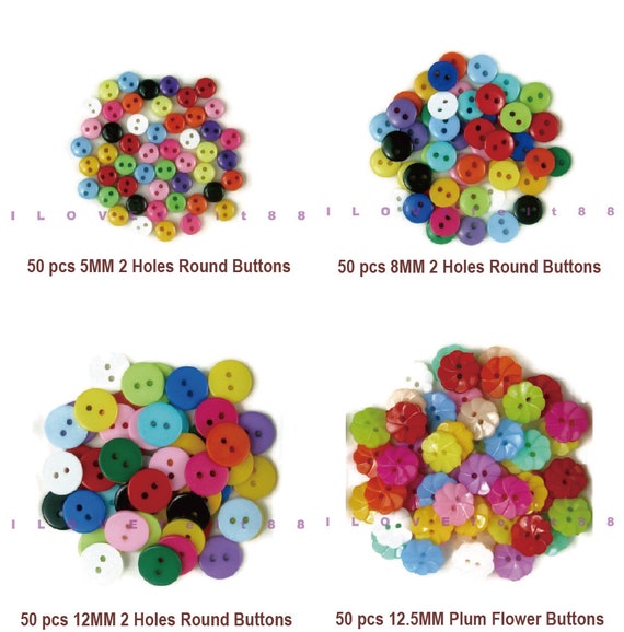 2 Holes Buttons / Plastic Buttons / Sew-through Buttons / A - Etsy