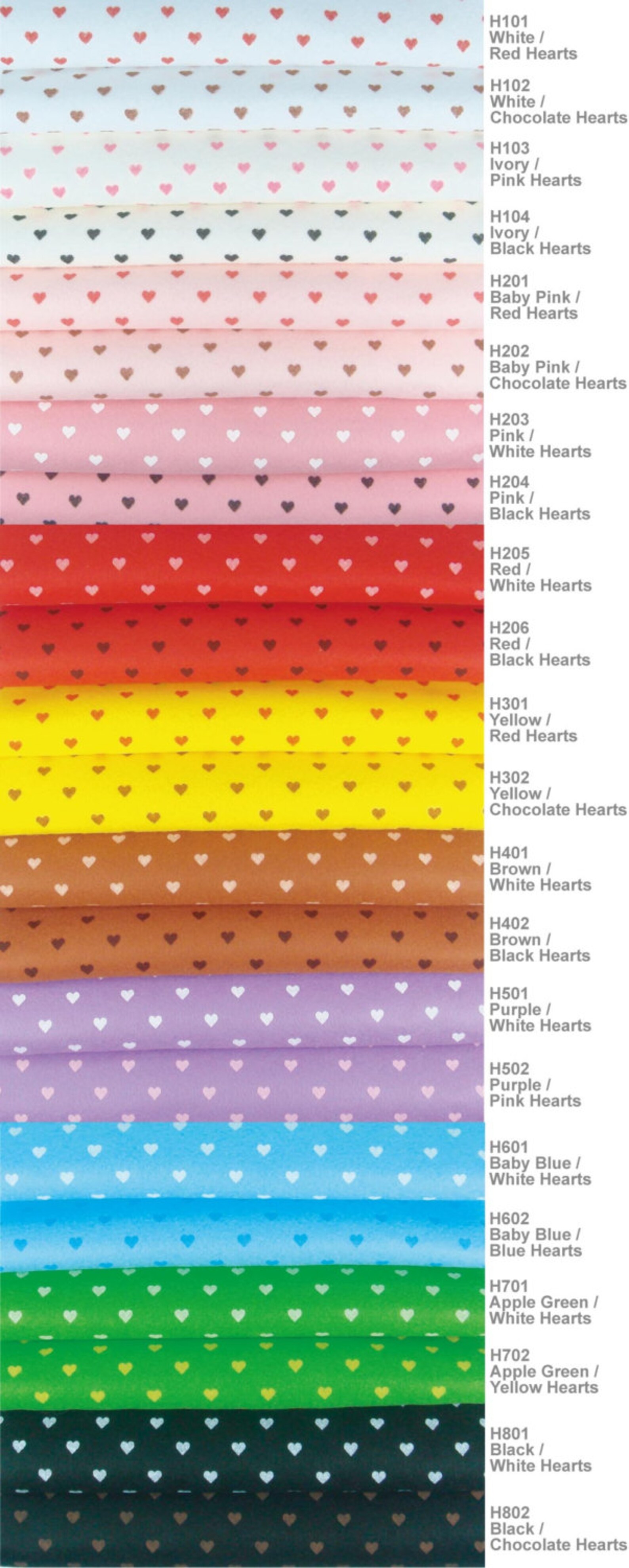 10 Printed Felt Sheets - 40cm X 40cm per Sheet - Pick Your Own Colors ...
