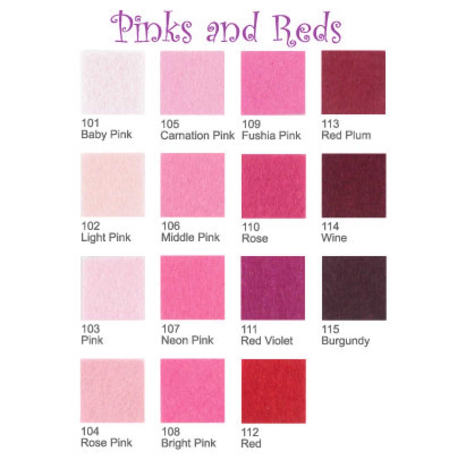 10 Plain Felt Sheets 20cm X 40cm per Sheet Pick Your Own Color a20x40 ...