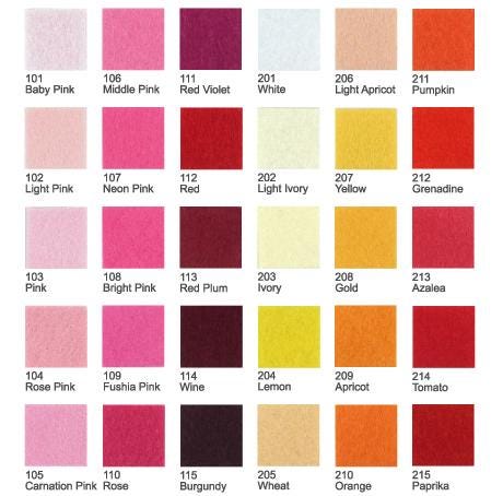 10 Plain Felt Sheets - 40cm X 40cm per Sheet - Pick Your Own Colors ...