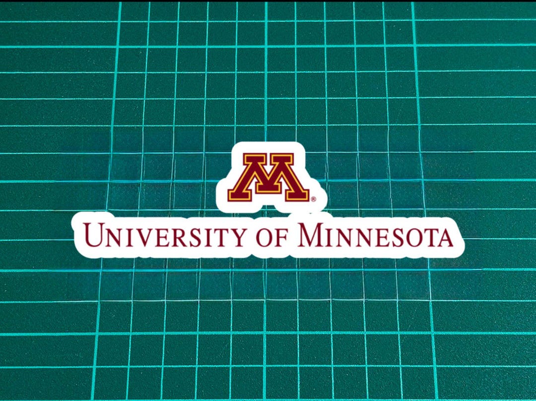 University of Minnesota,twin Cities, Sticker Size 3" to 8" Outdoor ...