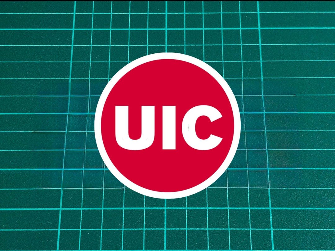 University of Illinois-chicago, UIC, Sticker Size 3" to 8" Outdoor ...