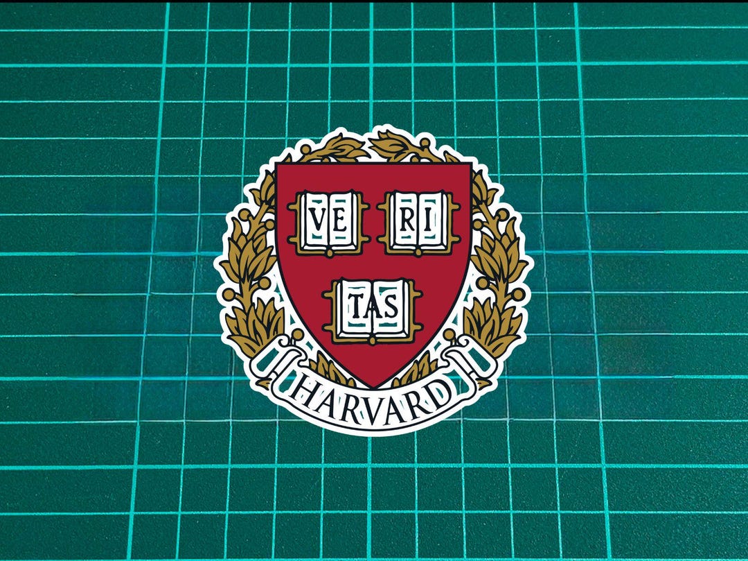Harvard University, Sticker Size 3" to 8" Outdoor Sticker for Laptops ...