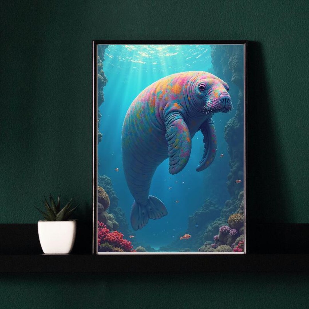 1000 Piece Manatee Puzzle – Colorful Ocean Puzzle for Adults | Fantasy ...