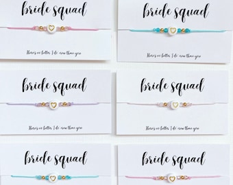 BRIDE SQUAD Bracelets | Bridal Party, Bachelorette Party Bracelets ...