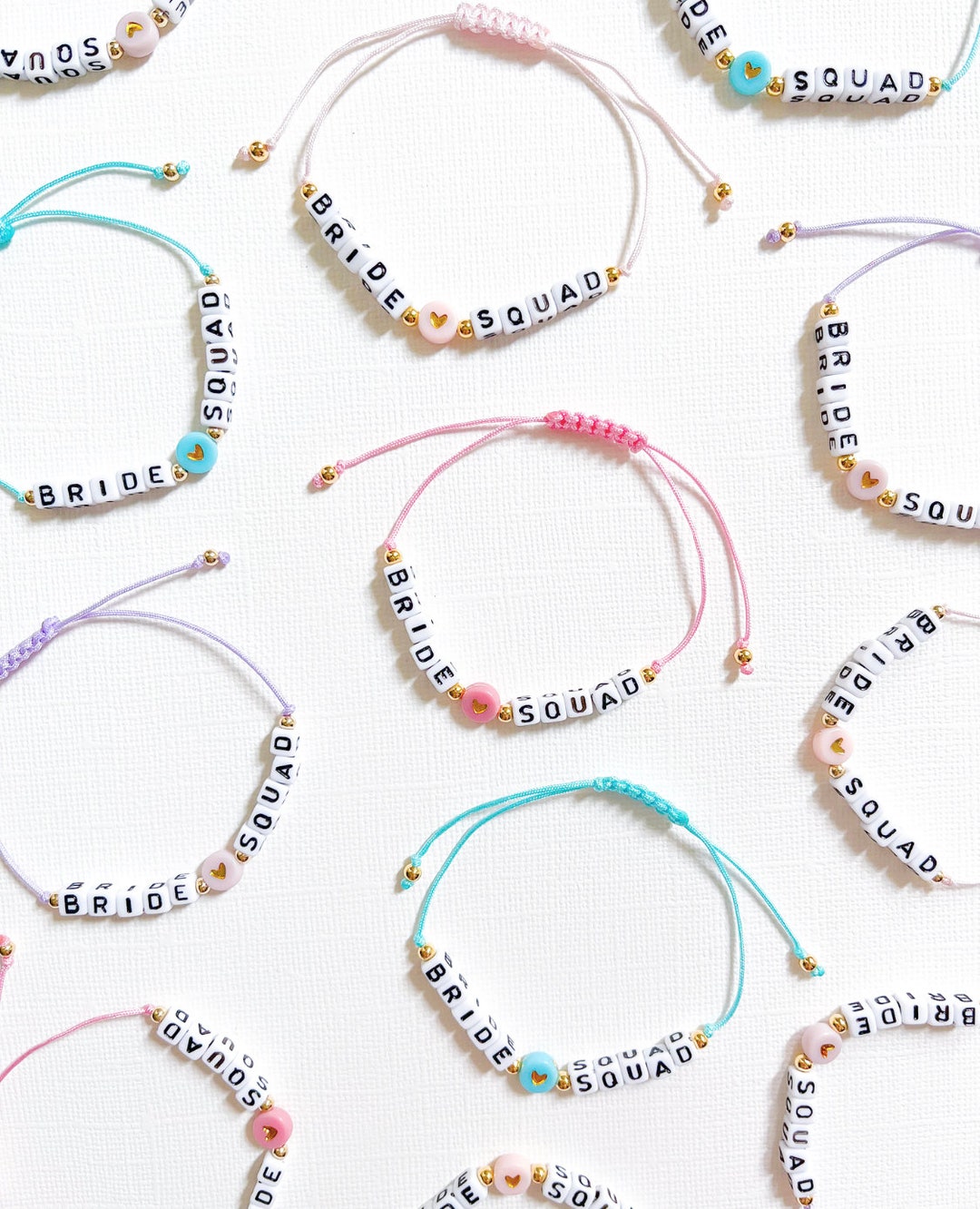 BRIDE SQUAD Bracelets | Bridal Party, Bachelorette Party Bracelets ...