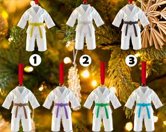 Personalized 2D Karate Ornament, Custom Belt Color Karate Kids ...