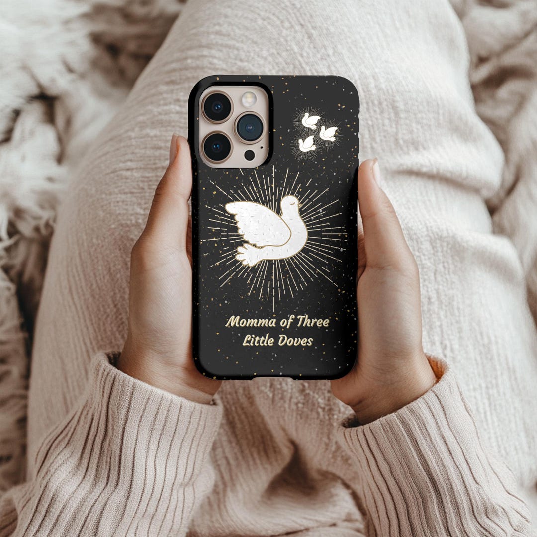 Personalized "momma of Doves" iPhone Case: Gift for Moms - Etsy