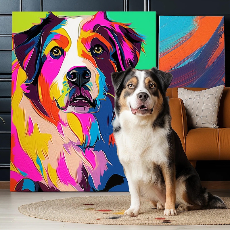 Pop Art Pet Portrait - Etsy