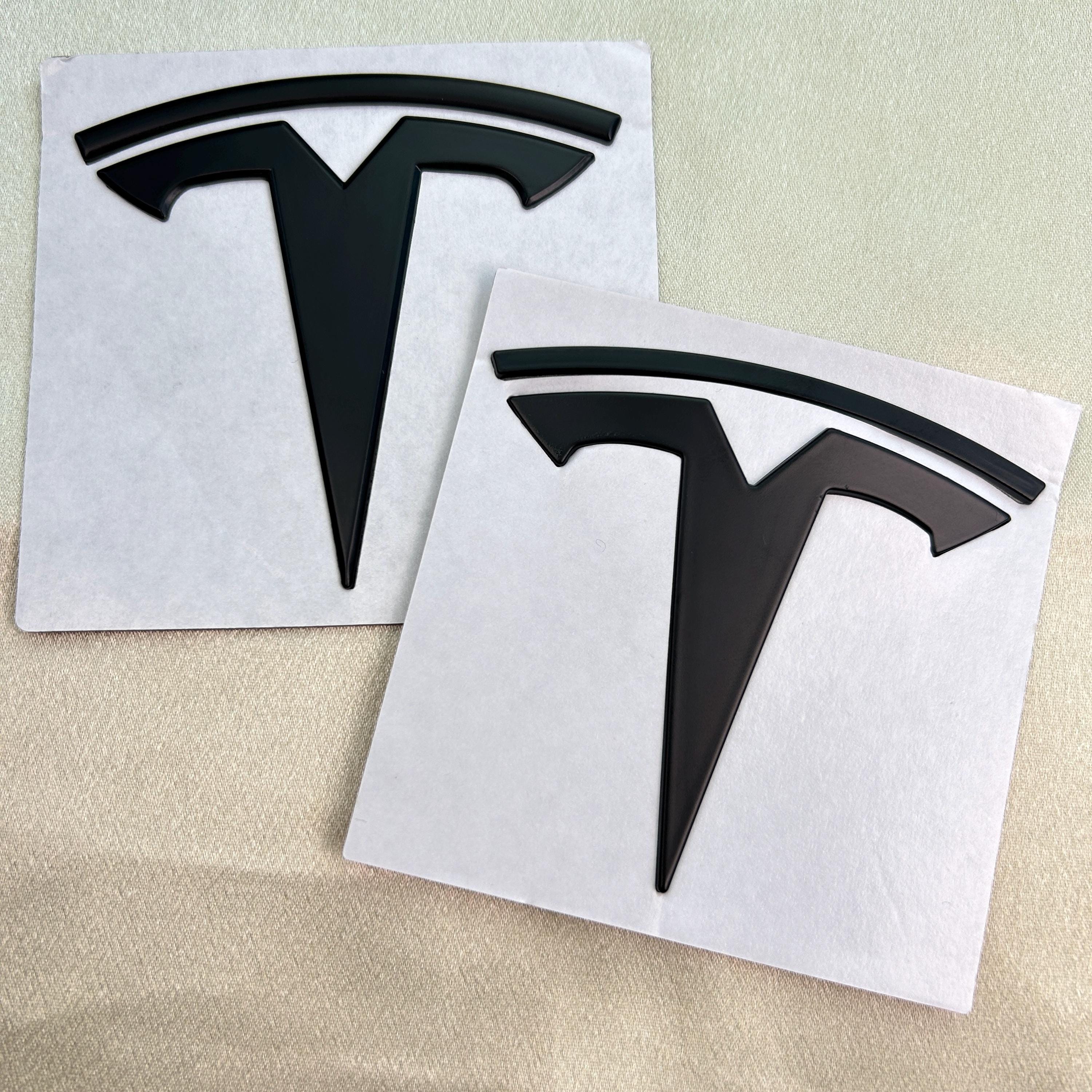 Tesla Model 3 X Y Car Badges - Complete Set of Front Hood & Rear ...