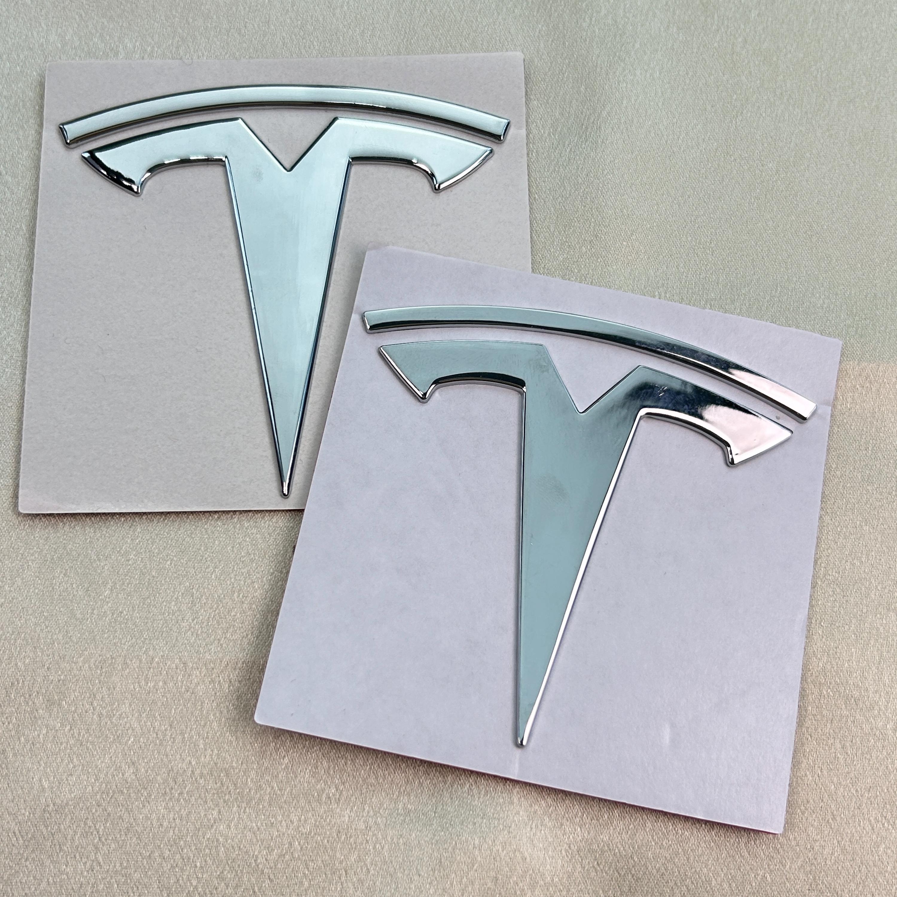 Tesla Model 3 X Y Car Badges - Complete Set of Front Hood & Rear ...