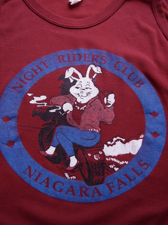 Vintage 70's night riders motorcycle club tank top, m… - Gem