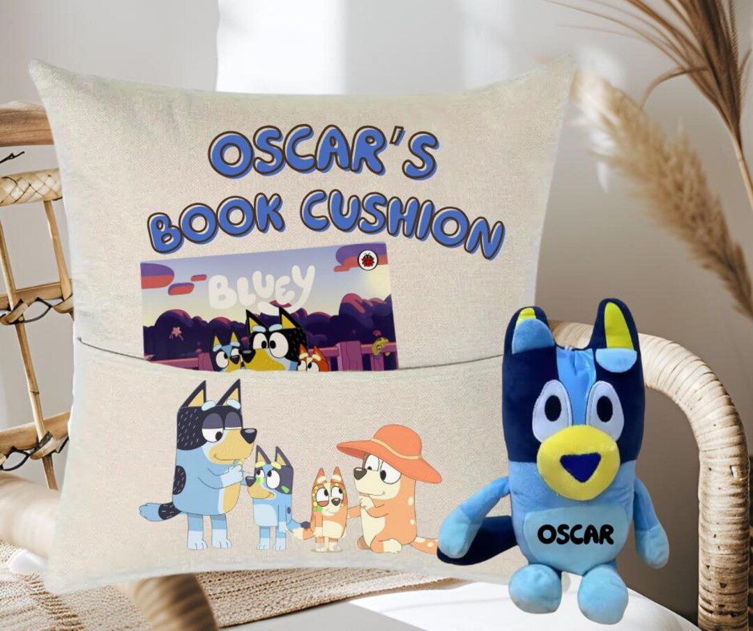 Bluey Reading Cushion - Etsy