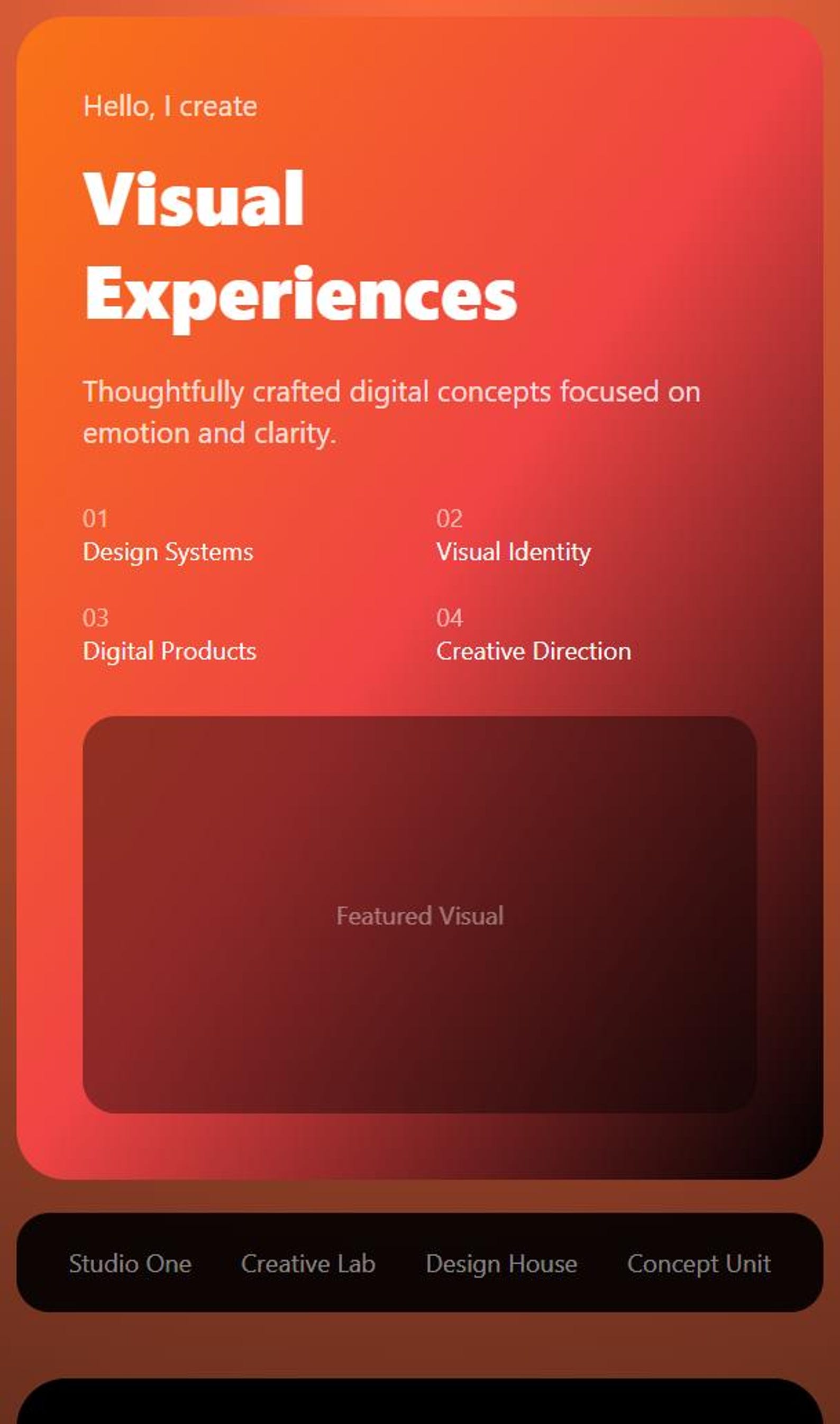 Bold Visual Website Template – Modern Digital Experience Layout for ...