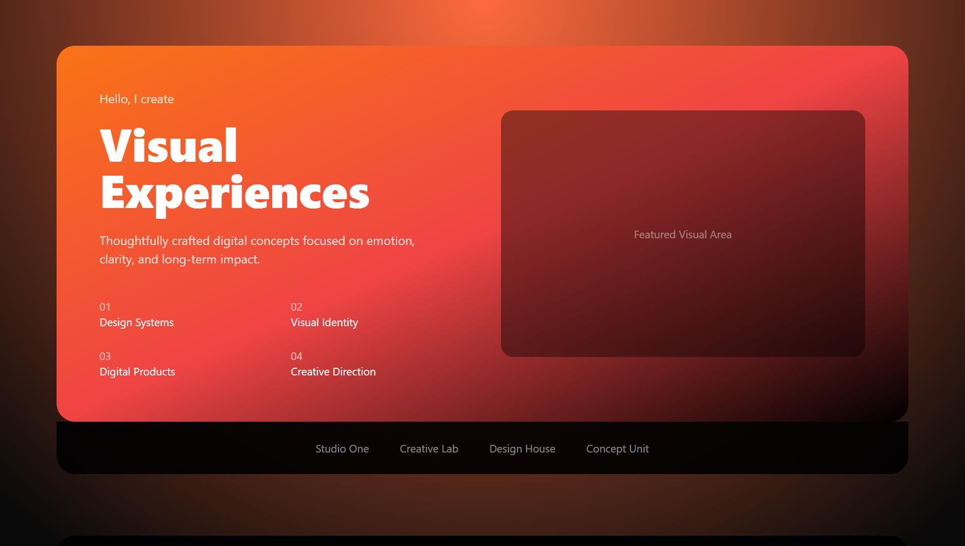 Bold Visual Website Template – Modern Digital Experience Layout for ...