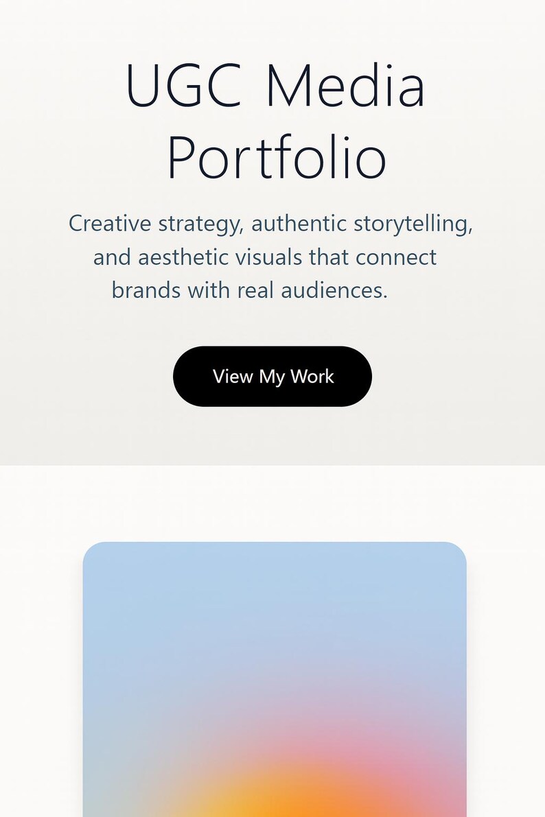 UGC Media Portfolio Website Template | Modern HTML (digital Download ...