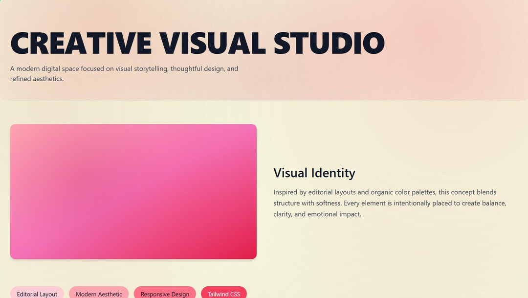 Editable HTML Template for Creatives & Small Businesses - Etsy