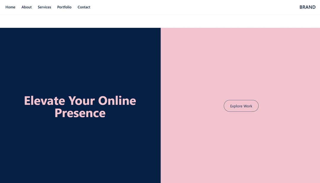 Modern Minimalist Website Template | Responsive Canva-inspired ...