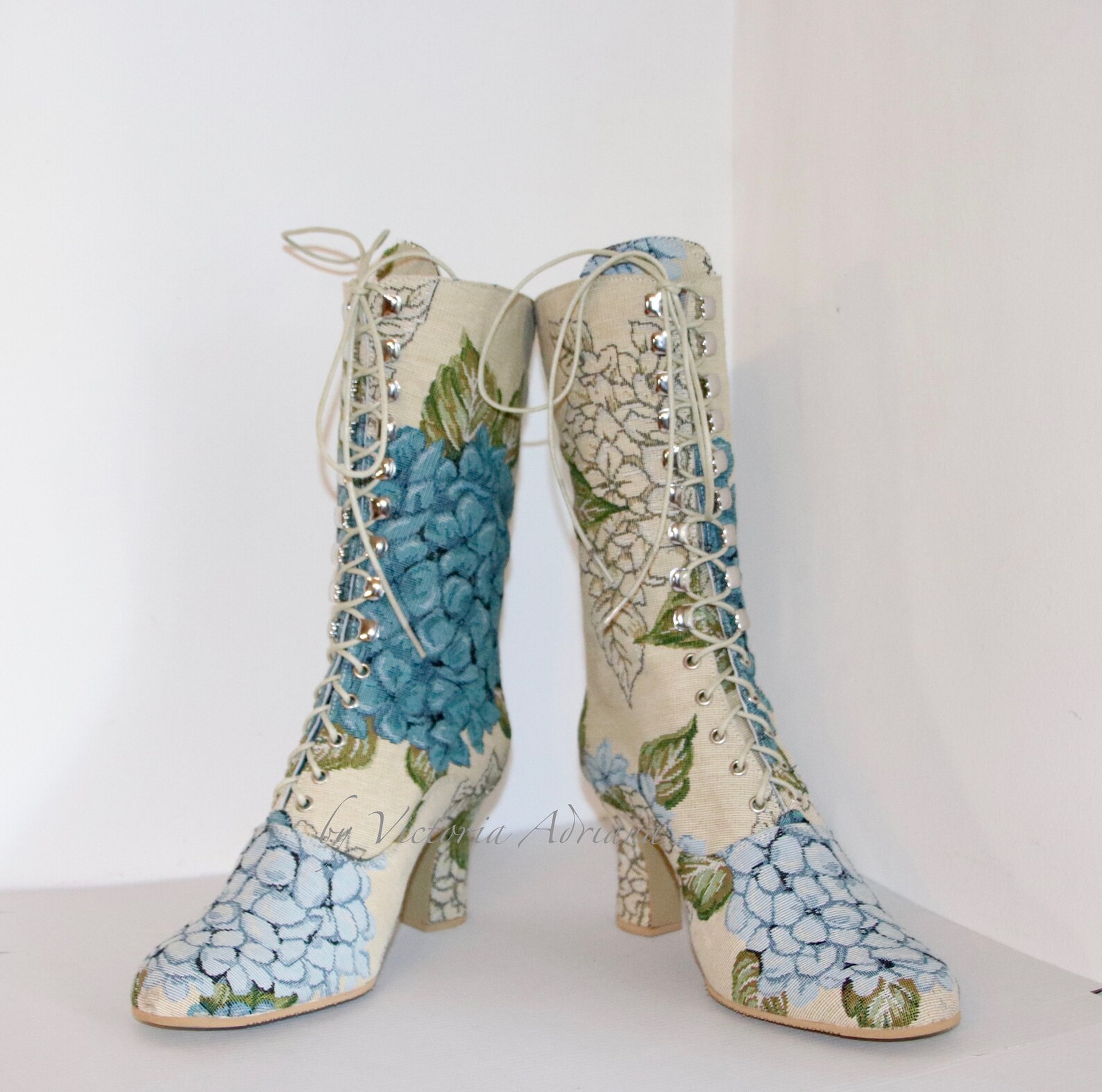 Brocade Boots Eco Fabric Boots Victorian Boots Baroque Boots | Etsy