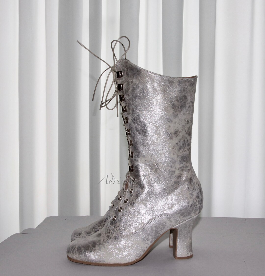 Bridal Boots , Regency Boots , Victorian Boots , Wedding Boots , Silver ...
