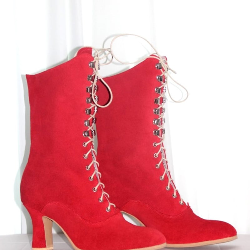 Red Boots - Etsy