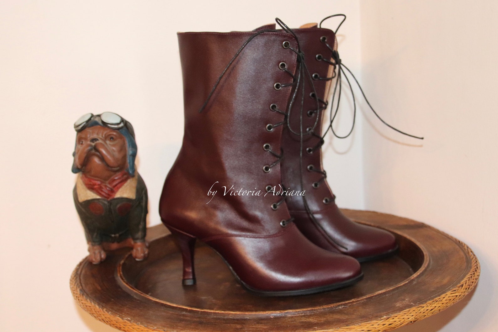 Pointed Toe Boots Thin Heel Boots 1920s Style Boots Retro - Etsy