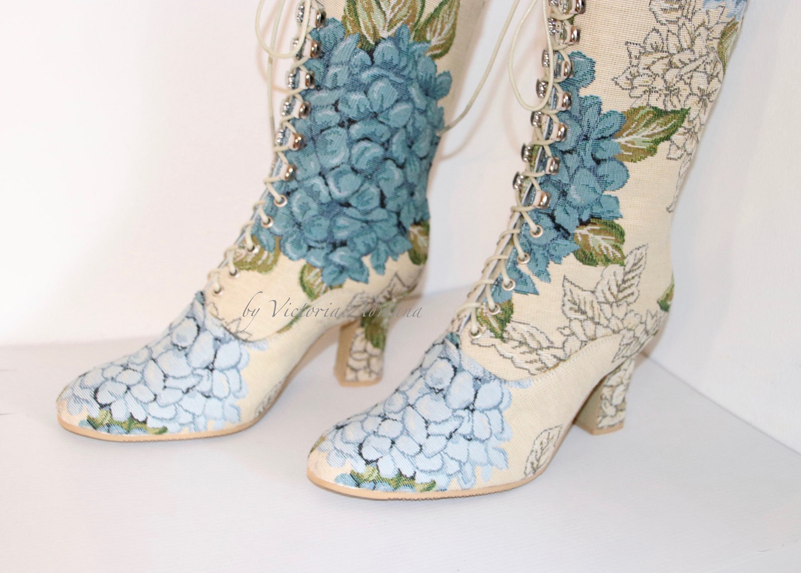 Brocade Boots Eco Fabric Boots Victorian Boots Baroque Boots | Etsy