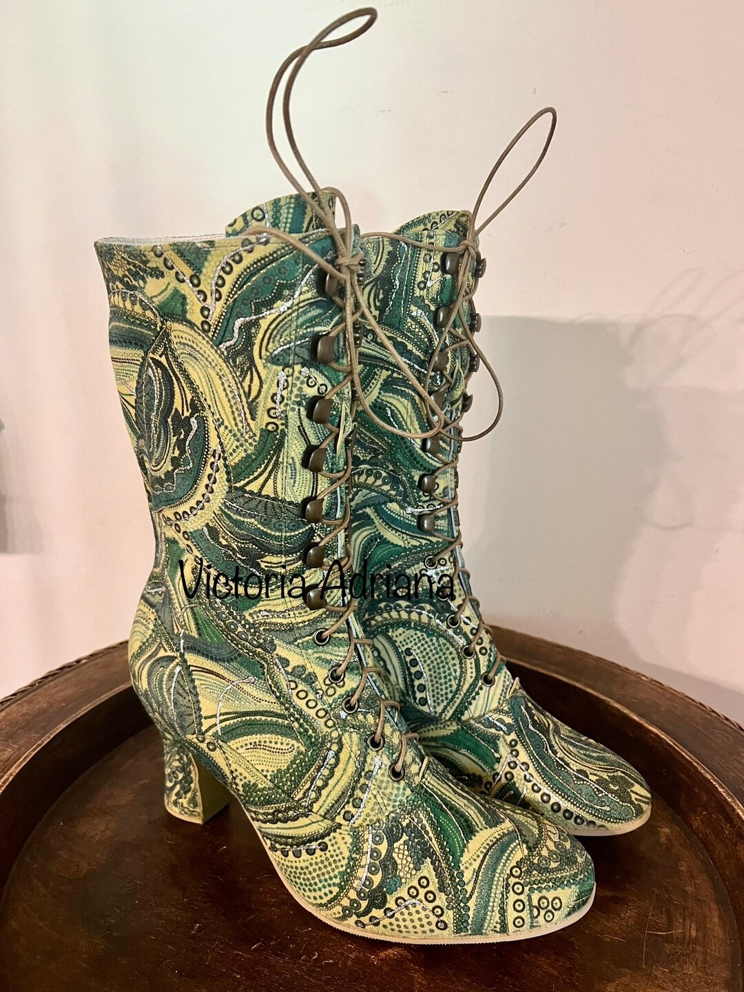 Leather Boots Retro Boots Regency Boots Cosplay Boots Bridal Boots 1900 ...