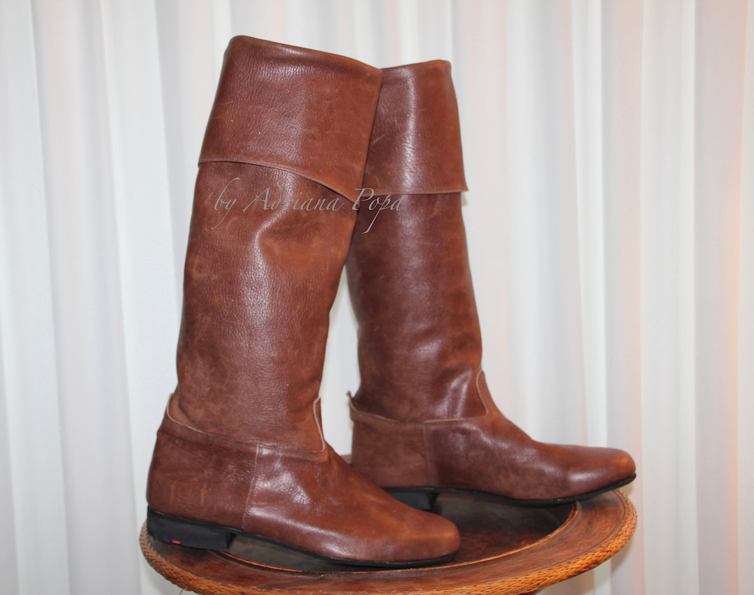 Men Boots Men Riding Boots , Men Leather Boots 1880 Boots Napoleon ...