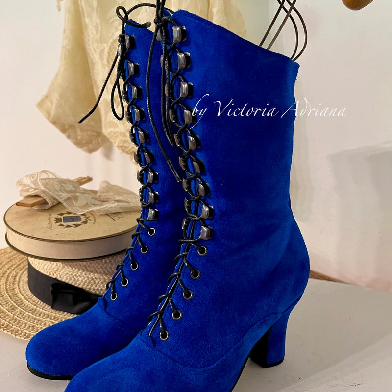 Blue Boots - Etsy
