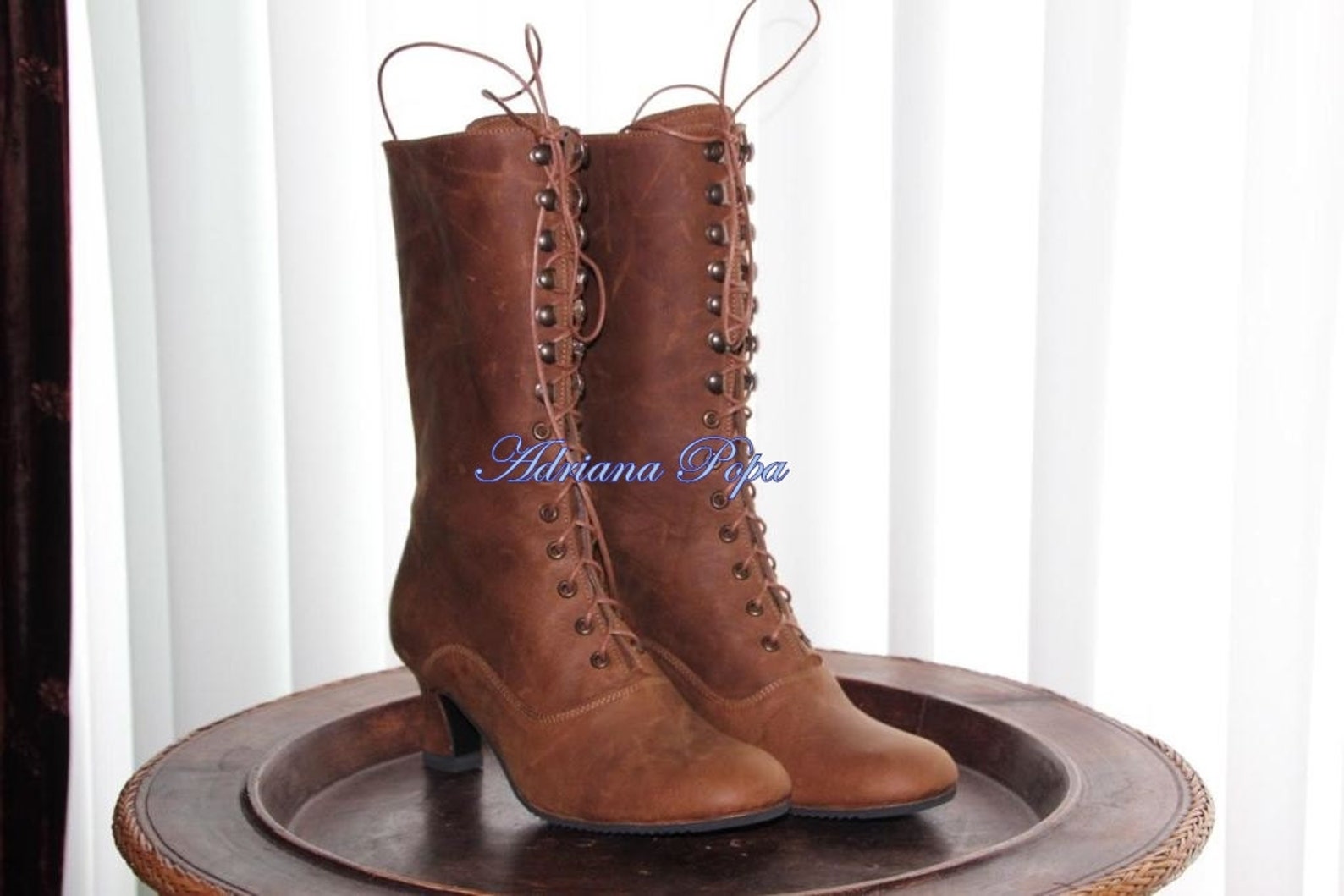 Victorian Boots Steampunk Boots Worn Brown Victorian Boots - Etsy