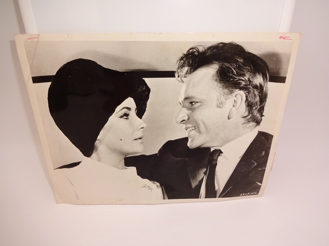 Elizabeth Taylor Richard Burton the Vips Press Promo Photo Copy 9" X 7 ...