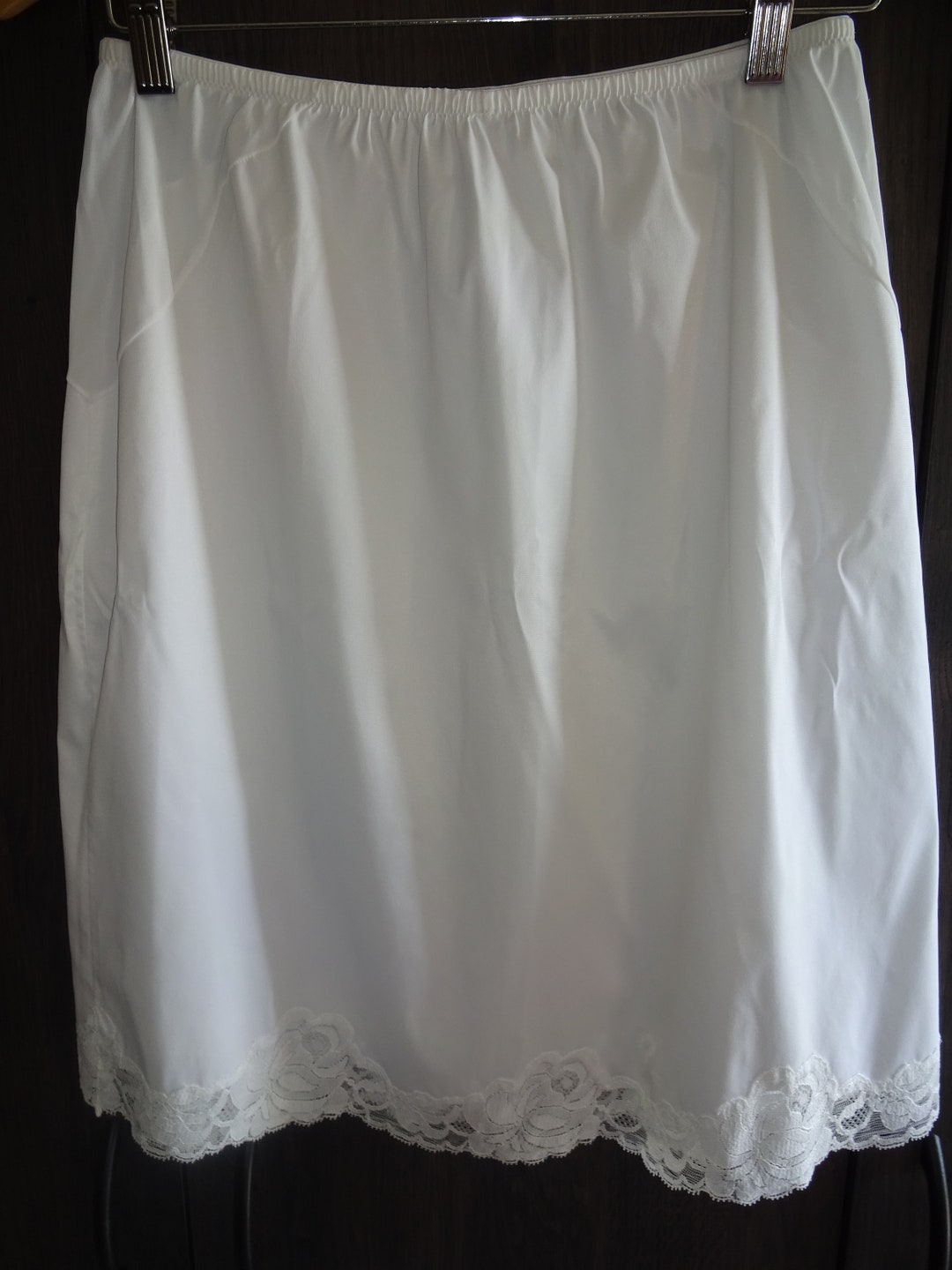 Vintage 1950s Vanity Fair White Maternity Half Slip L Nylon - Etsy