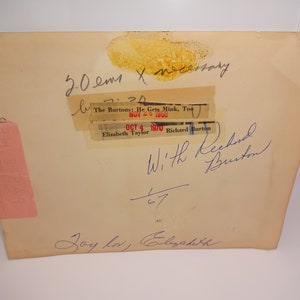 Elizabeth Taylor Richard Burton the Vips Press Promo Photo Copy 9" X 7 ...